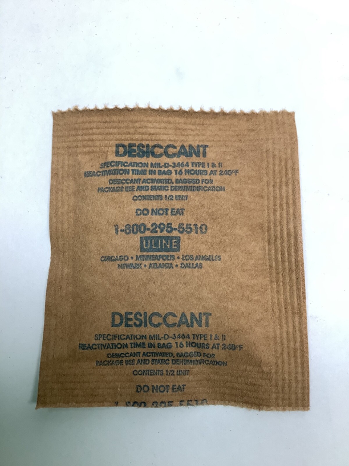 LOT OF 50 DESICCANT DRY PACKS 1/2 UNIT AMMO TOOLING GUNS 16.5 GRAM ...