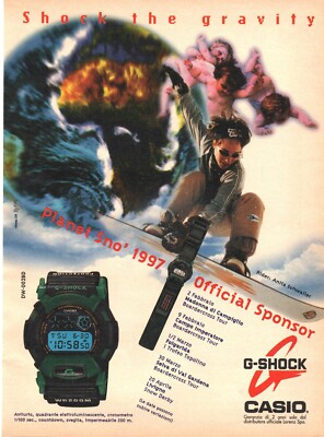 Casio G-Shock 002 DW-002BD Pubblicità 1997 Italian Magazine Advertising ...