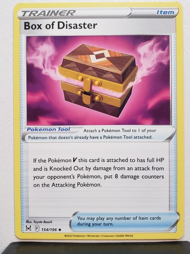 Box Of Disaster 154/196 NM / M - Lost Origin Sword Shield Pokemon Card ...