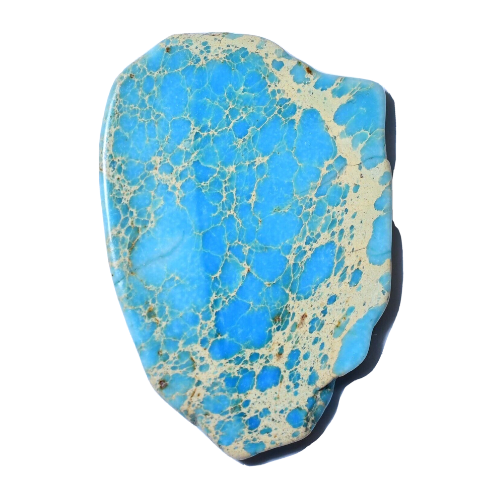 Natural Blue Ridge Turquoise 129.5 Ct Polished Slab Untreated Certified ...