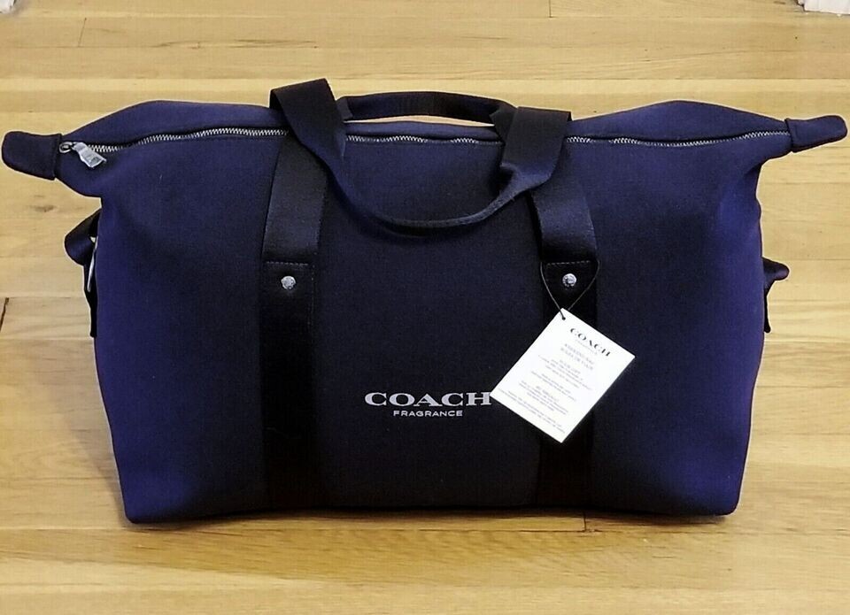 Coach Unisex Expandable Weekender Overnighter Duffle Bag Travel Navy ...
