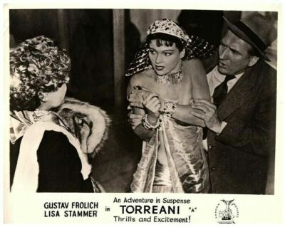 Torreani Original Lobby Card Lisa Stammer Sexy Bare Shoulders German ...