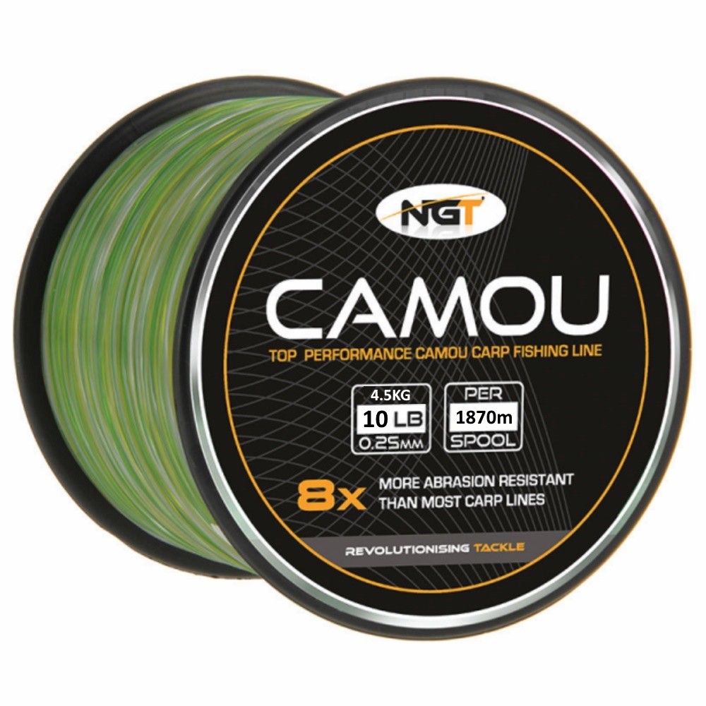 Cloth Fishing Line NGT Bulk Spool Of Camou Camo Carp Fishing Line 10 ...