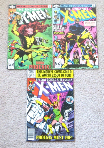 Marvel Comics 1980 Uncanny X-men 135 136 & 137 Dark Phoenix Saga ...
