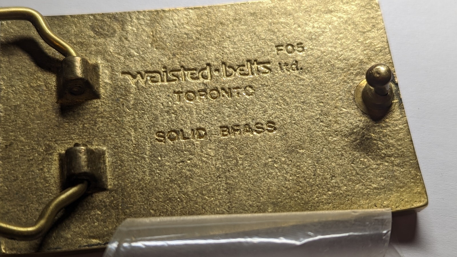 VINTAGE AUSTRALIAN FLAG BELT BUCKLE SOLID BRASS BY WASTED BELTS TORONTO ...