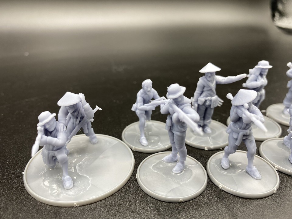 28mm, 3D Printed, Vietnam War, Viet-cong W/ RPDs & RPGs, Bolt Action ...