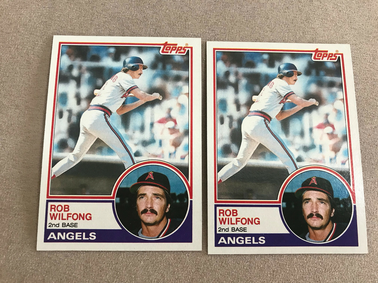 1983 Topps Baseball Card #158 Rob Wilfong California Angels NmMt Free ...