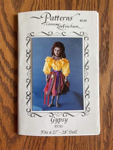 Gypsy Skirt Blouse Undies Patterns Connie Lee Finchum 27"-28” Dolls P2781 UC | eBay