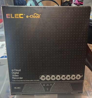 ELEC E-Cloud Digital Video Recorder 8 Camera/Channel plus Extra Cables ...