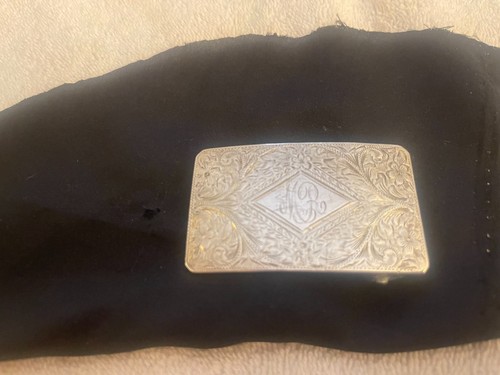 Vintage Sterling Silver SUNSET TRAILS Buckle Hand Engraved | eBay