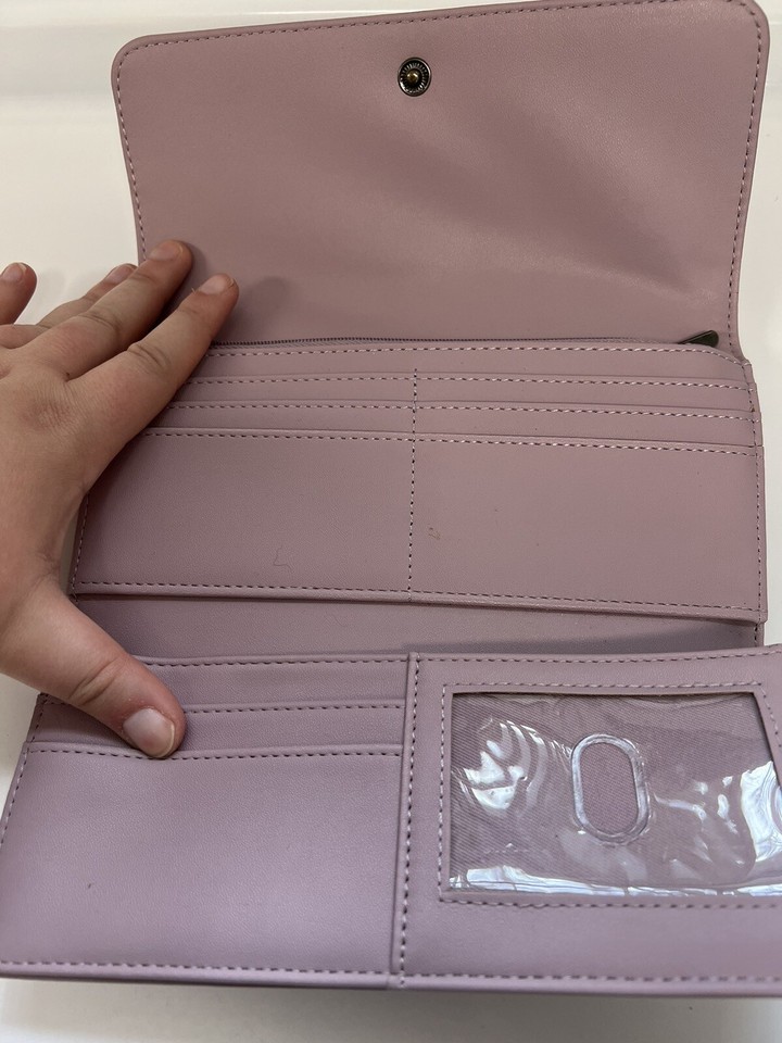 Universal Thread Womens Trifold Wallet Snap Closure Lavender - Zipper ...