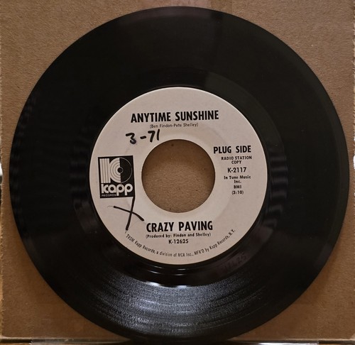 Crazy Paving - Anytime Sunshine / Sweet Brandy - Promo 45rpm | eBay
