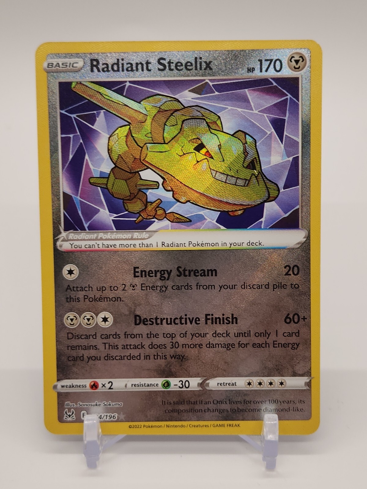 Radiant Steelix #124 Pokemon Lost Origin | eBay