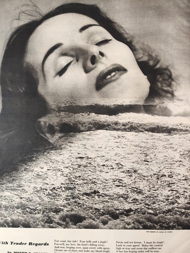 1948 Original Esquire Art Glamour Photograph Andre De Dienes Cartoon ...