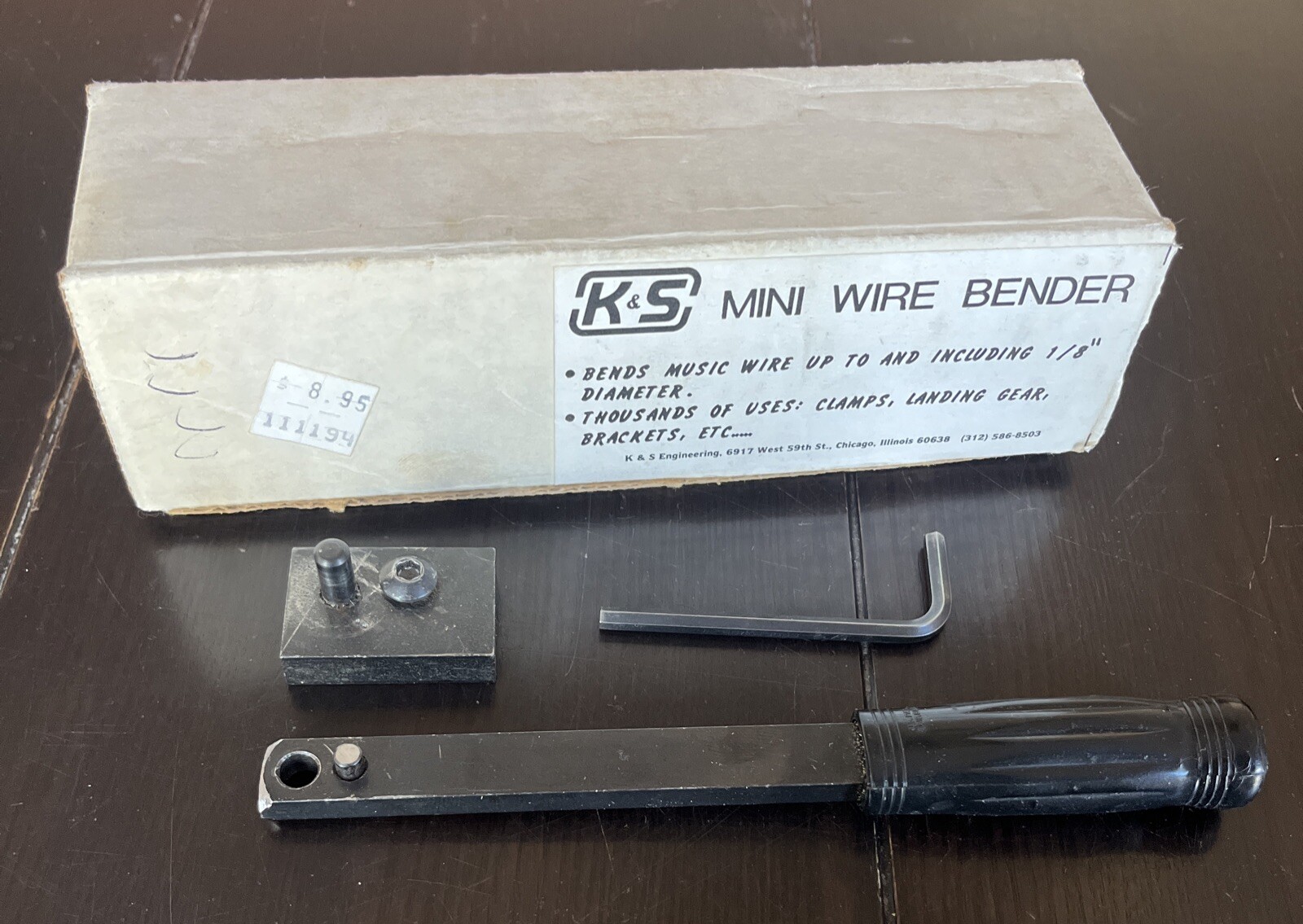 K & S Engineering Mini Wire Bender 1/8” Diameter Model 323 | eBay
