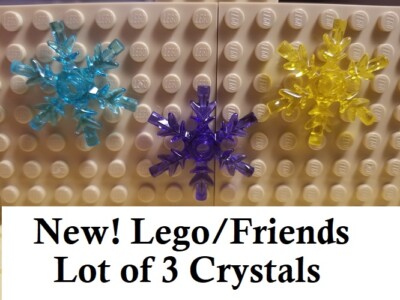 LEGO Crystal Set ICE Snowflake Holiday Yellow Purple Blue Translucent ...