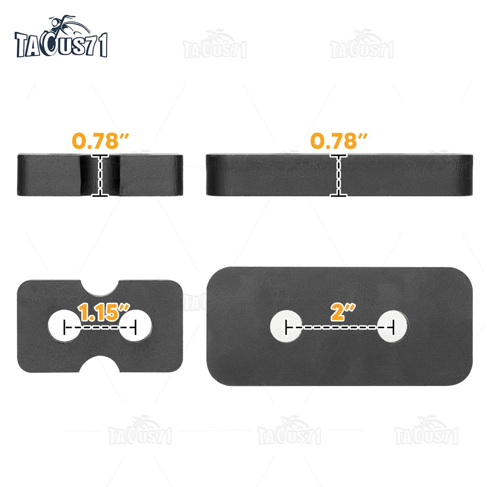 Front Bumper Spacer Kit 3/4 inch For Ford Super Duty 2017-2023 2024 | eBay