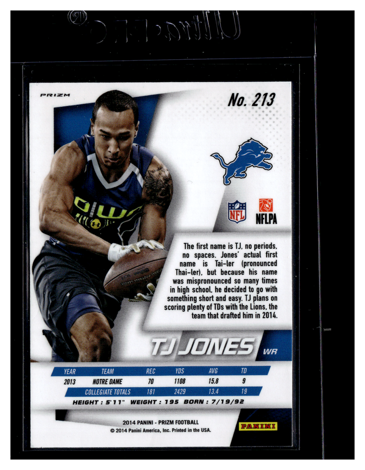 2014 Panini Prizm #213 TJ Jones Silver Prizms | eBay