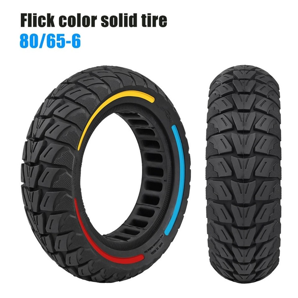 10x3.0 Solid Tire Puncture 80/65-6 Abrasion for VSETT10+ /Zero4732 ...