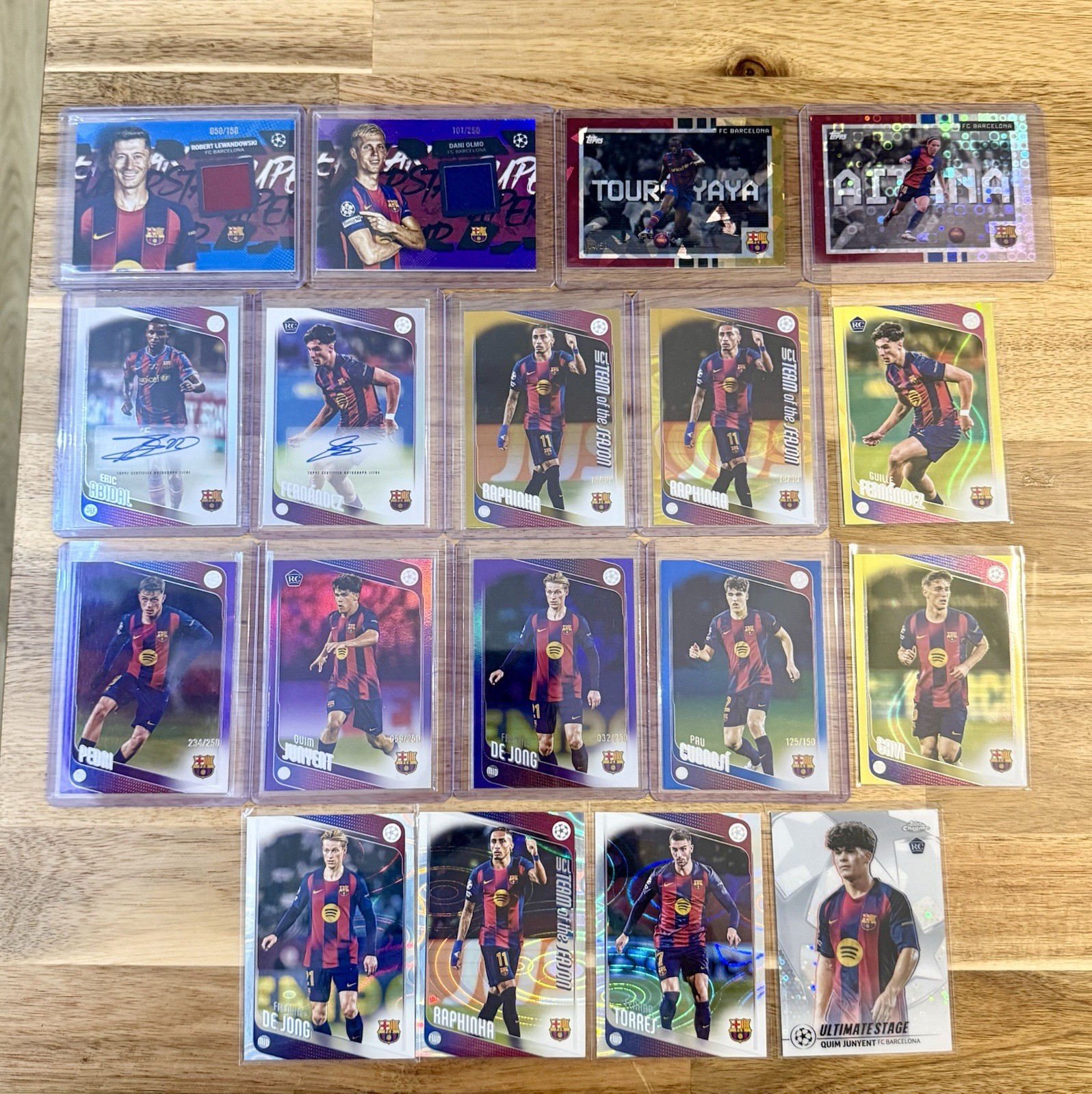 2025-26 Topps Flagship UCC FC Barcelona Auto Patch Numbered