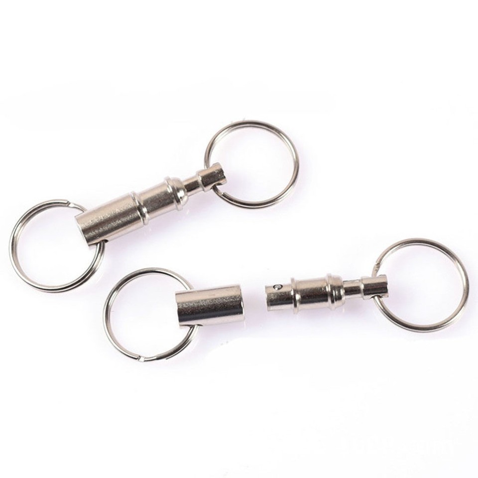 5 Pcs Heavy Duty Dual Key Ring Pendant Keychain Release | eBay