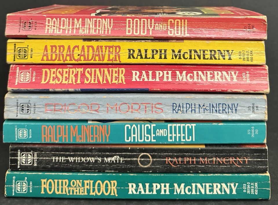 7 Ralph McInerny Books- Titles listed and books pictured | eBay