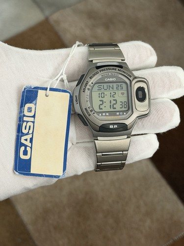 Rare Vintage Casio BP-1B Blood Pressure Monitor Men’s Digital Sports ...