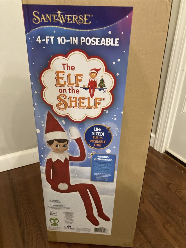 5 FT POSEABLE ELF ON THE SHELF INDOOR/OUTDOOR CHRISTMAS DECOR GIANT ELF ...