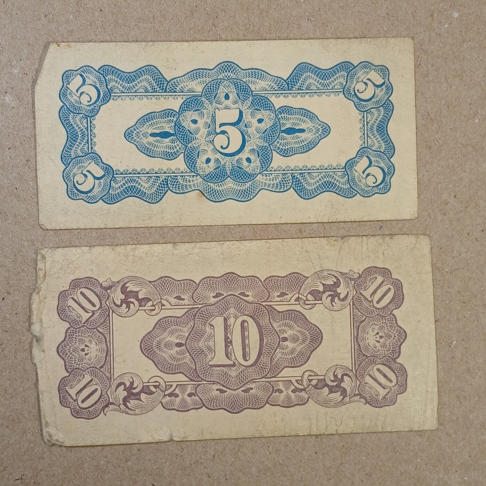 World Allied Military Currency Lot WWII 1942 Banknote Lire Won Yen 1923 ...