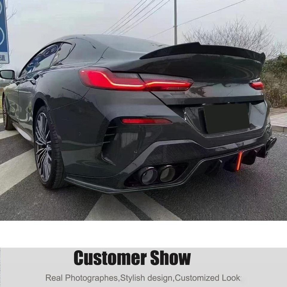 For BMW 8 Series G16 M850i M-Sport 2018-22 Real Carbon Rear Bumper ...