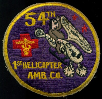 US Army 54th Medical Detachment 1st Helicopter Ambulance Vietnam Patch ...