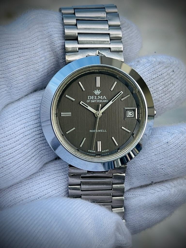 Vintage Delma Of Switzerland 35mm Automatic Mens Watch | eBay