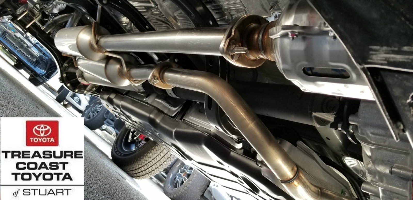 NEW OEM TOYOTA TUNDRA TRD PERFORMANCE DUAL EXHAUST W/ BLACK CHROME ...