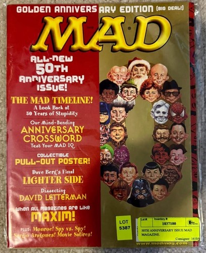 Rare - Mad Magazine Issue #423 - 50th Golden Anniversary Edition | eBay