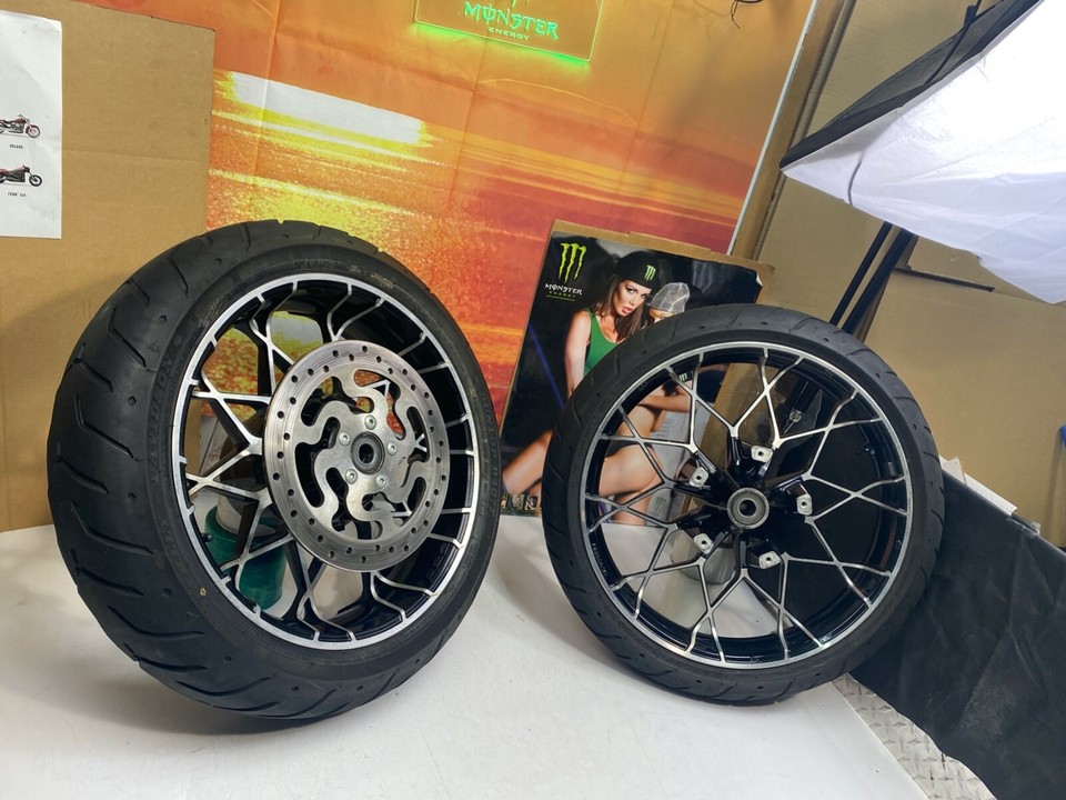 OEM 09-24 Harley 19" & 18"in Touring Front & Rear Prodigy Rims Wheels ...