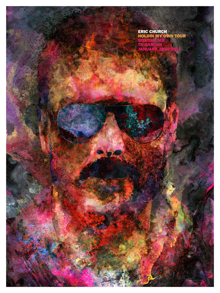 J. Bannon "Eric Church" Limited Giclee Print | eBay