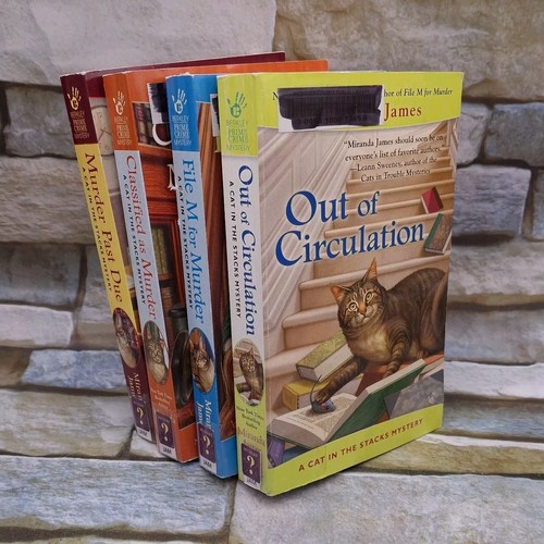 Miranda James Paperbacks Cat in the Stacks Cozy Mysteries Set Of 4 ...