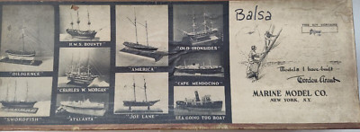 Vintage Wooden Marine Model Company Model Kit Balsa | eBay