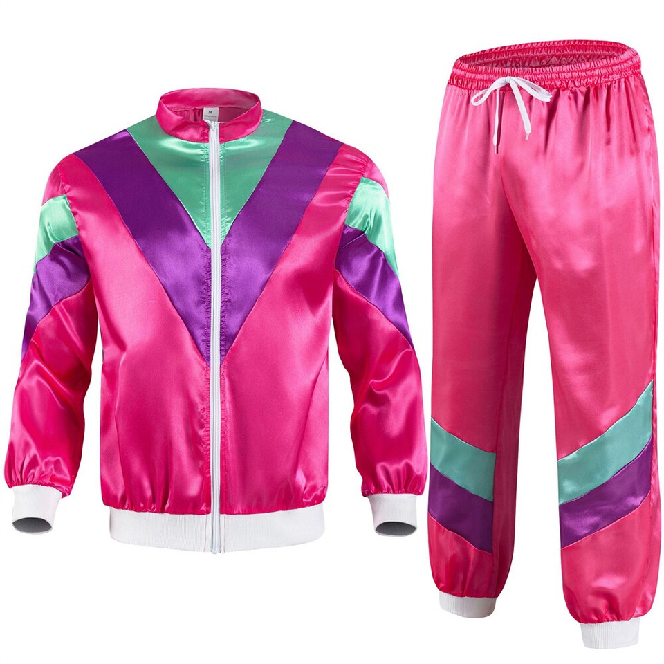 80s 90s Outfit Men Women Galaxy Tracksuit Jacket and Trousers Set Disco ...