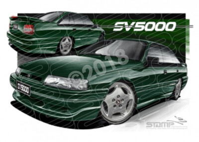 HSV Limited edition cars SV 5000 VN RACING GREEN A3 FRAMED PRINT (V390 ...