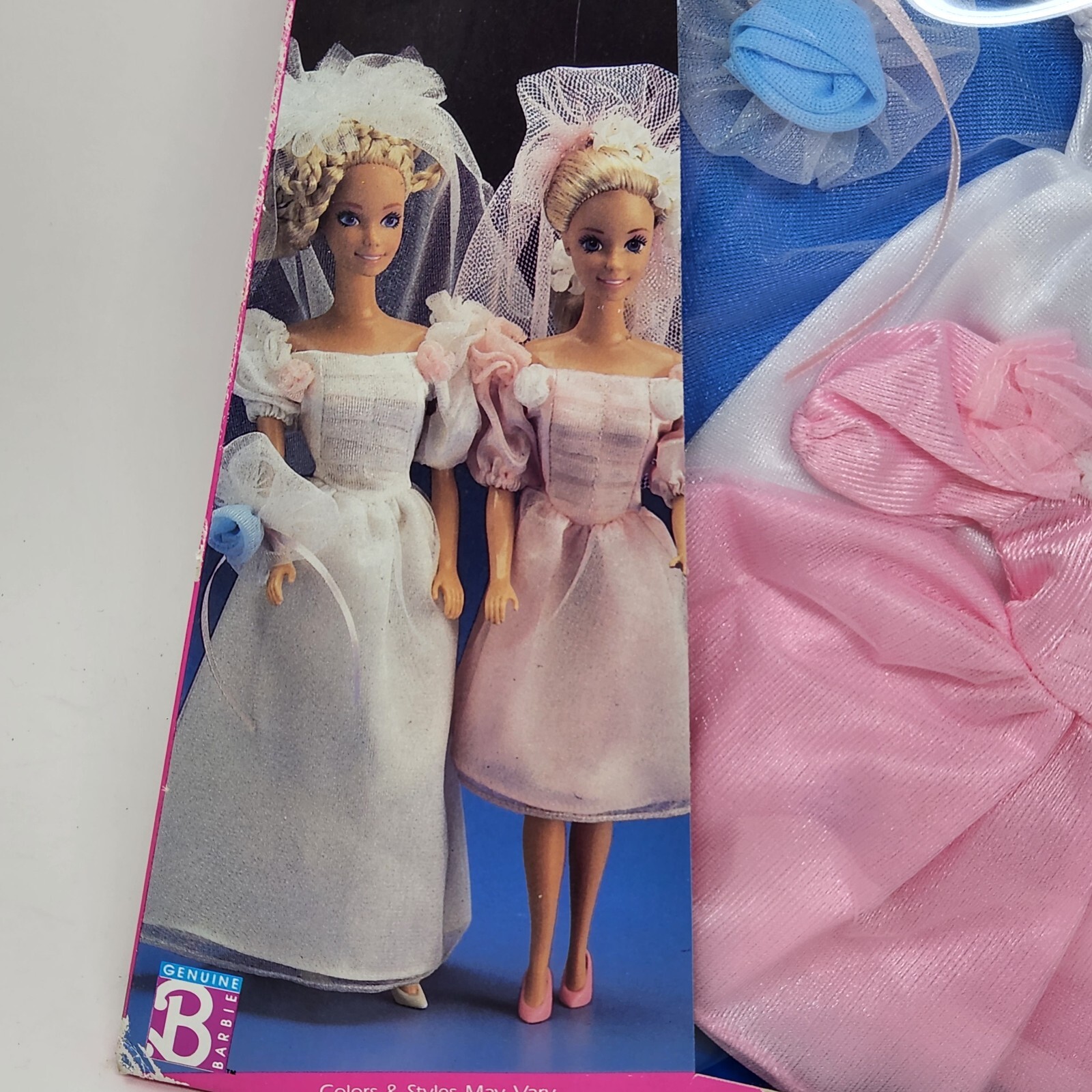 VINTAGE 1989 BARBIE MATTEL FANTASY FASHIONS 2 COMPLETE OUTFITS CLOTHING ...