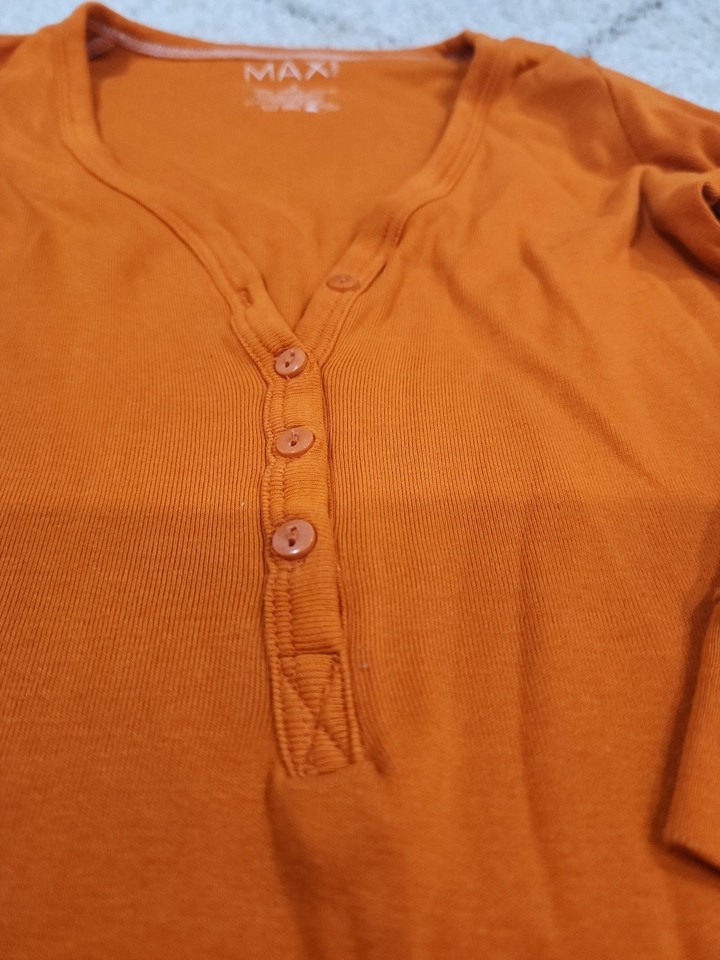 MAX RAVE Slim form fitted Women Small Orange Bella Swan Elena Gilbert ...