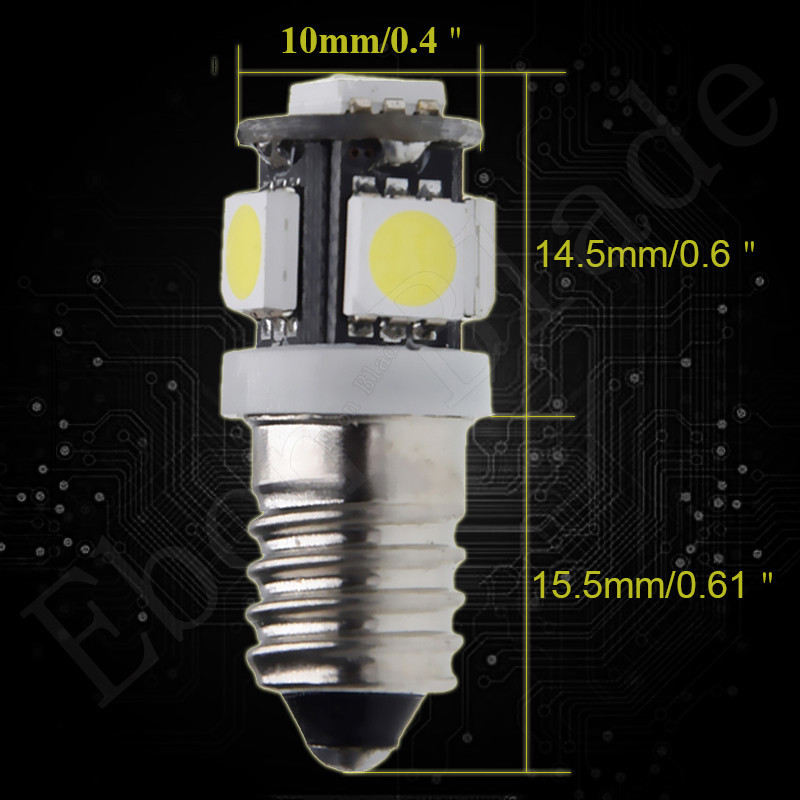2x Cold White E10 Led Lamp Flashlight Replacement Bulb Torches Light 3V ...