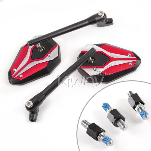 KiWAV Viper II Red Rear Side Mirrors 8mm for TGB T Express XRAC& TAPO ...
