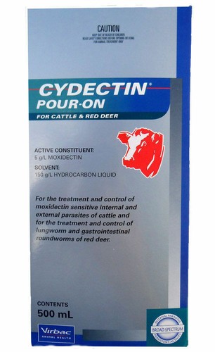 Cydectin Pour On Wormer Cattle+Red Deer Eqvi Top Dec+Moximax+Maximus ...