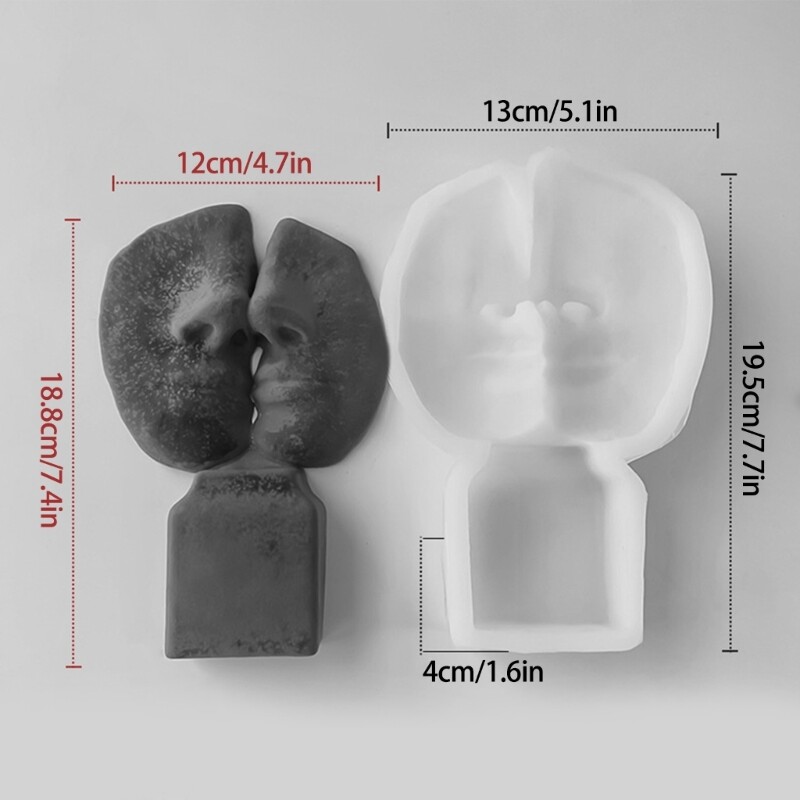 Human Face Mold Lovers Kiss Silicone Mold Silicone Material for | eBay