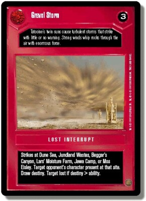 SWCCG: Gravel Storm [Ungraded] SWCCG: Premiere SW Star Wars CCG ...