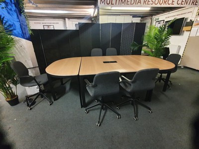 Office Meeting Conference Boardroom Executive Break out Table Desk ...