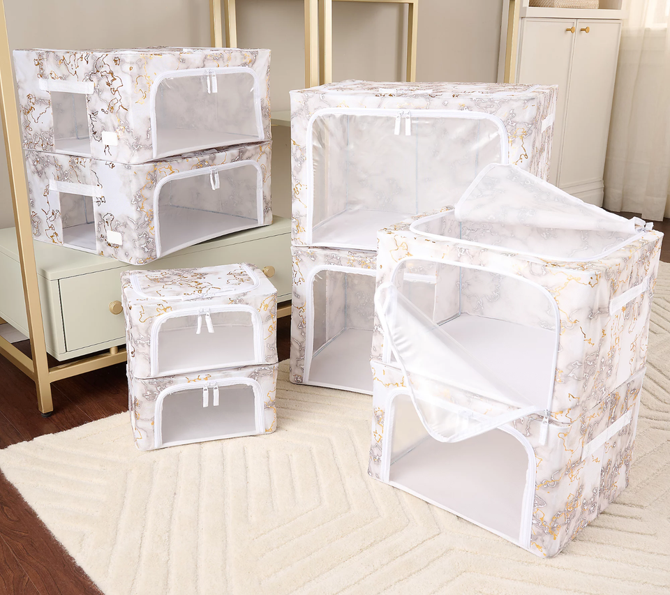 Periea Set of 8 Assorted Collapsible Storage Boxes Choose Pattern/Color ...