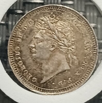 1828 Great Britain Silver 2 Pence Prooflike Coin. RARE. Low Mintage ...